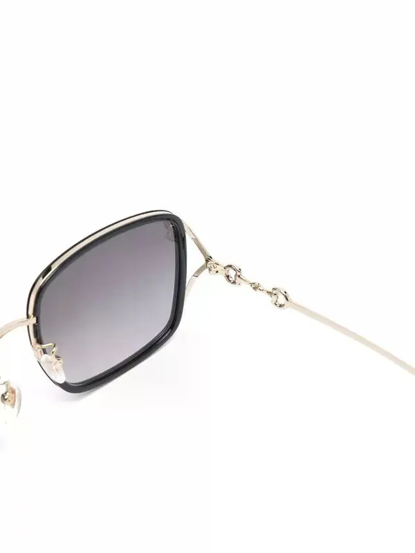 Gucci Horsebit Square-frame Sunglasses