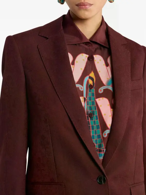 Etro Single-breasted Jacket - Red