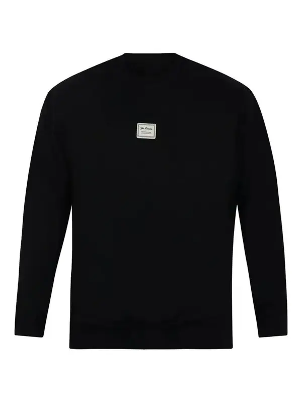 YES LONDON Logo-patch Crew-neck Sweatshirt