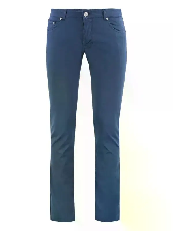 MOORER Five-pocket Straight Leg Trousers