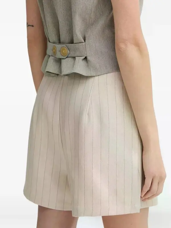 BRUUNS BAZAAR Pinstripe Tailored Shorts