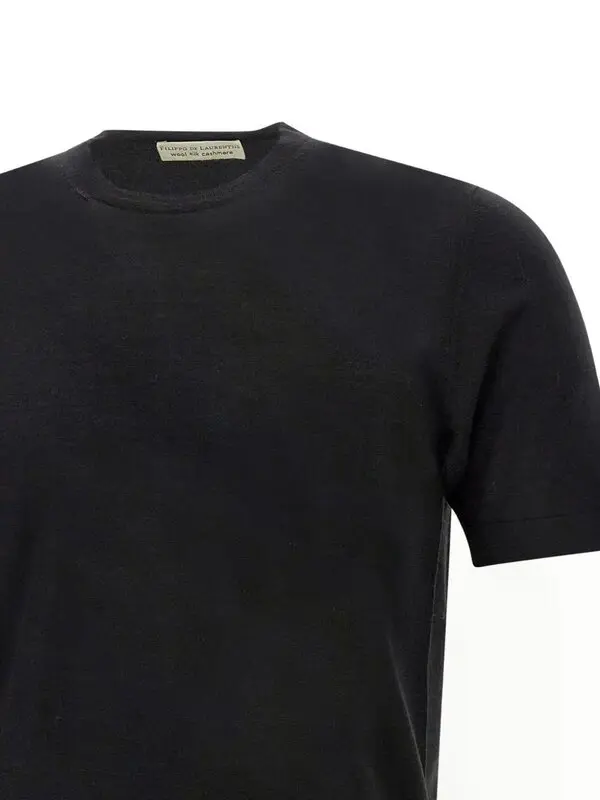 FILIPPO DE LAURENTIIS Short-sleeve Wool-blend T-shirt