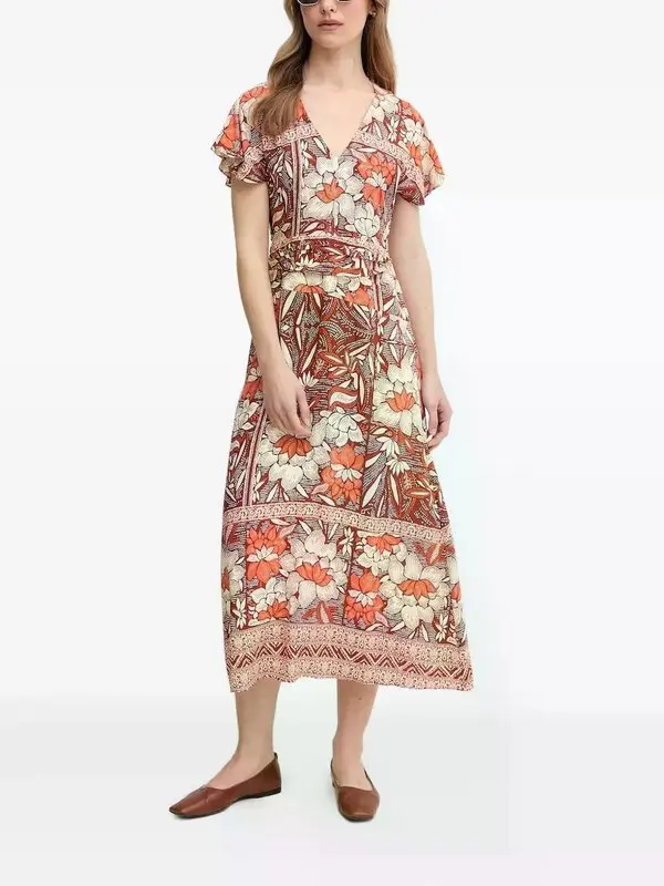 HOSS INTROPIA Floral Print Maxi Dress - Brown