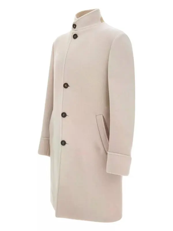 Eleventy Stand-collar Wool Coat