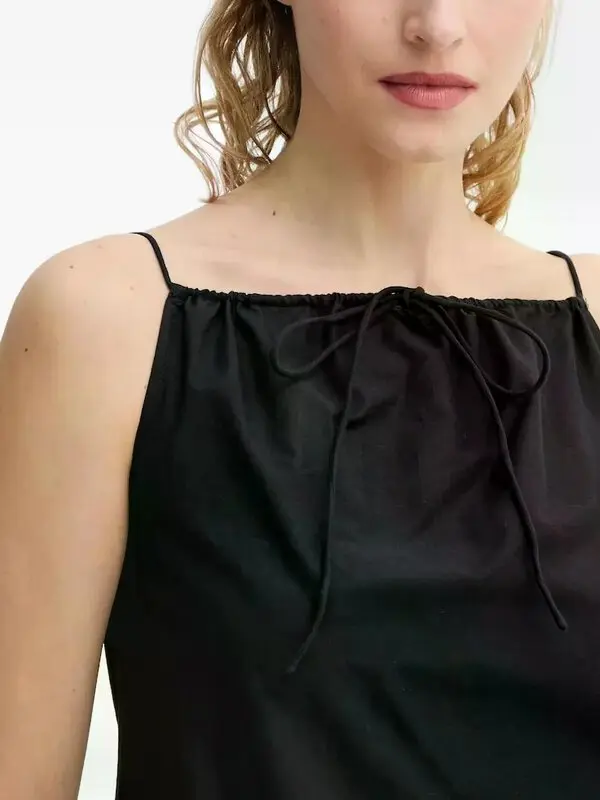 BY MALENE BIRGER Lace Trimmed Drawstring Top