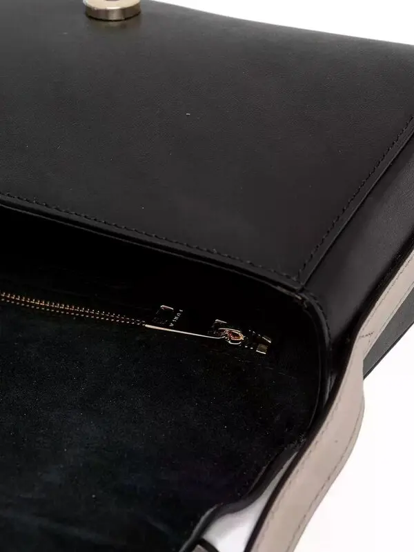 Furla Riva S Leather Flap Crossbody Bag - Black