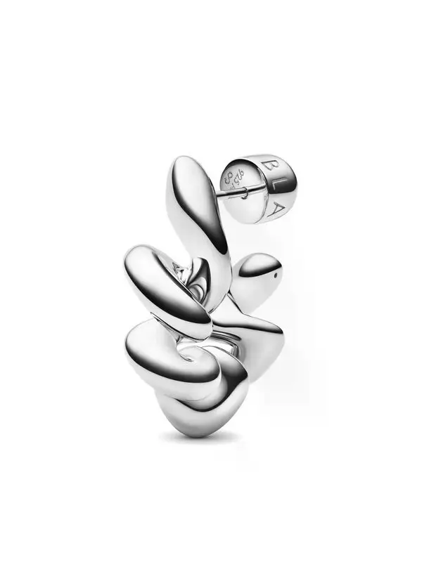 MARIA BLACK Coil Hoop Medium Earring - Silver