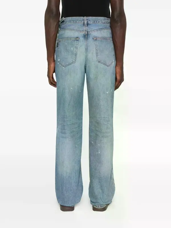 HAIKURE Five-pocket Paint-splatter Jeans