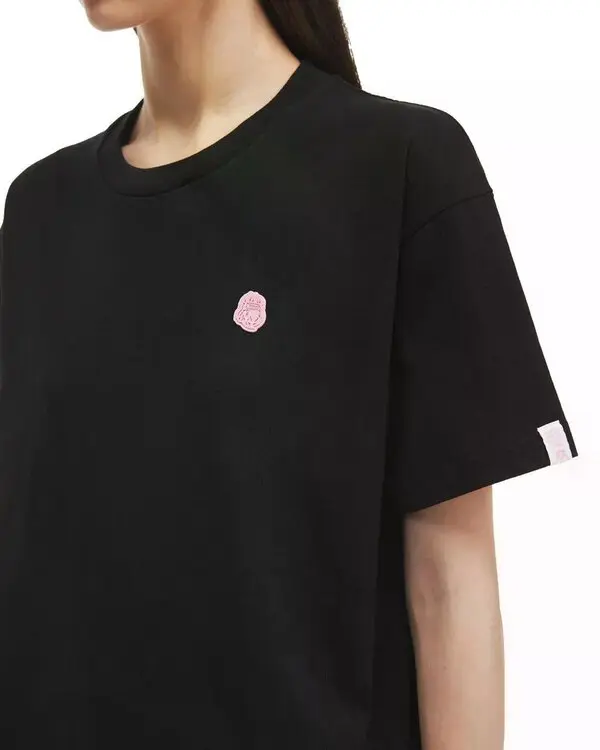 FINGERCROXX Cotton Crewneck T-shirt - Black