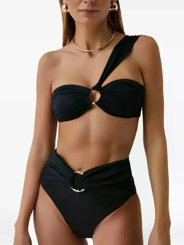 SOFIA ERHAN One-shoulder Bikini With Ring Detail - Black