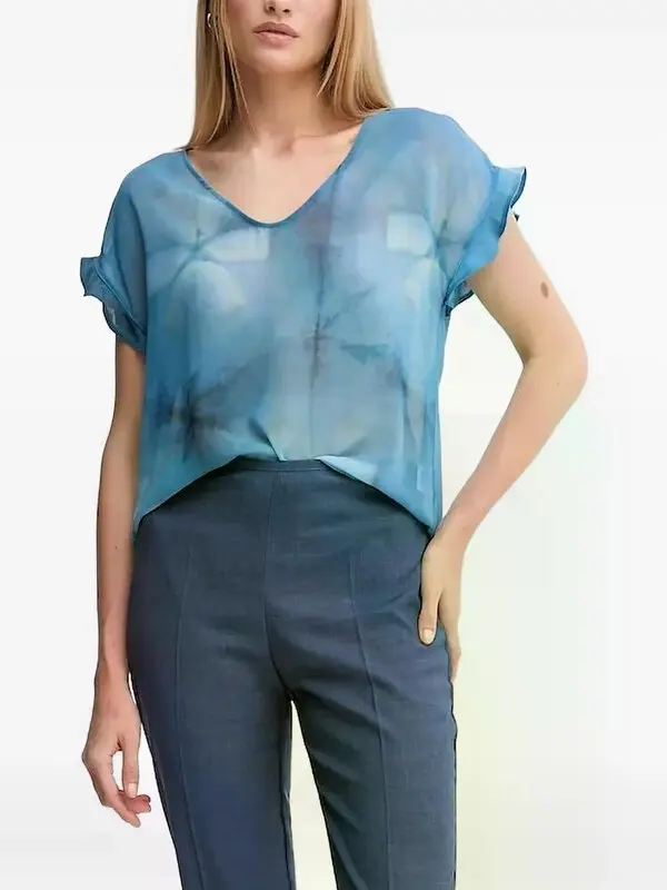 SANDRO FERRONE Abstract Pattern Print Blouse