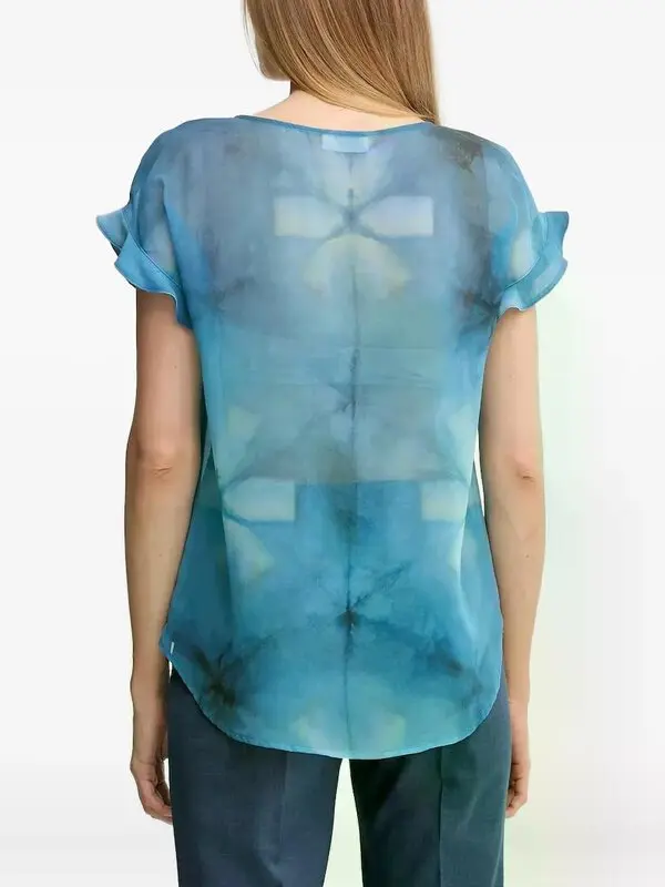 SANDRO FERRONE Abstract Pattern Print Blouse