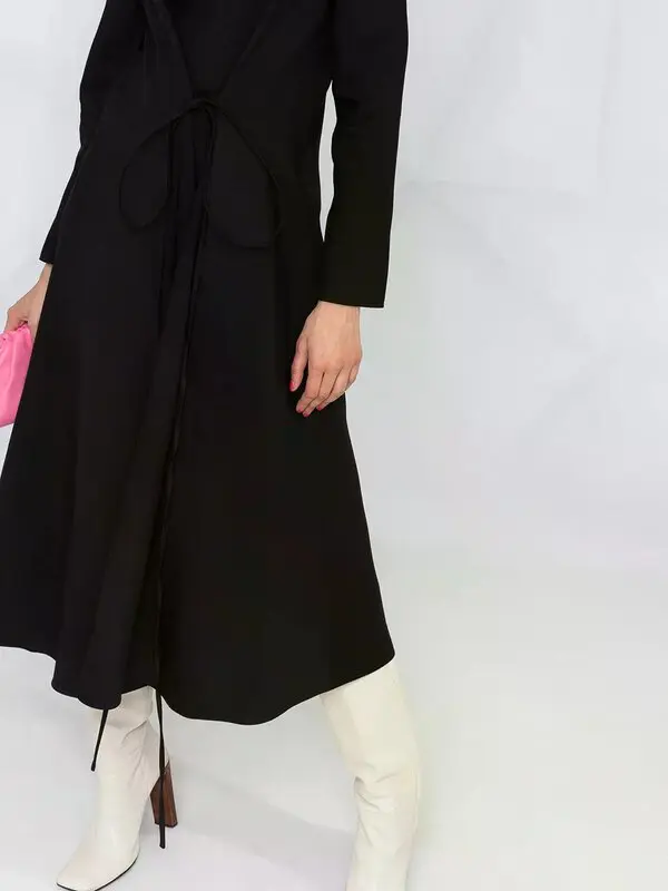 Valentino Garavani Belted Virgin Wool Blend Dress