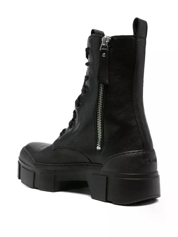 VIC MATIE 40mm Lace-up Chunky Sole Boots - Black
