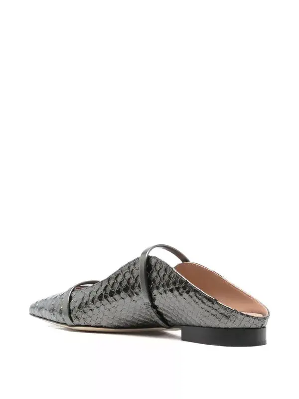 MALONE SOULIERS Leather Pointed-toe Flats