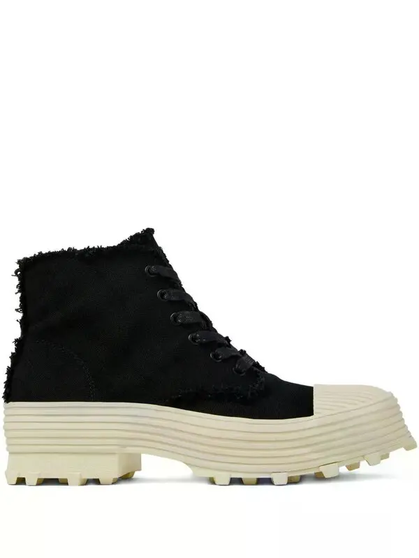 Camper Traktori Frayed Lace-up Boots