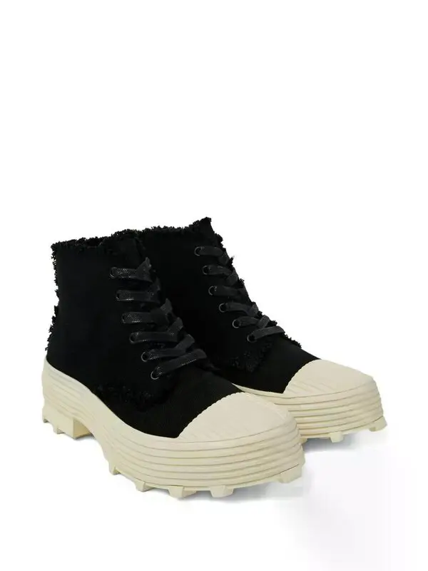 Camper Traktori Frayed Lace-up Boots