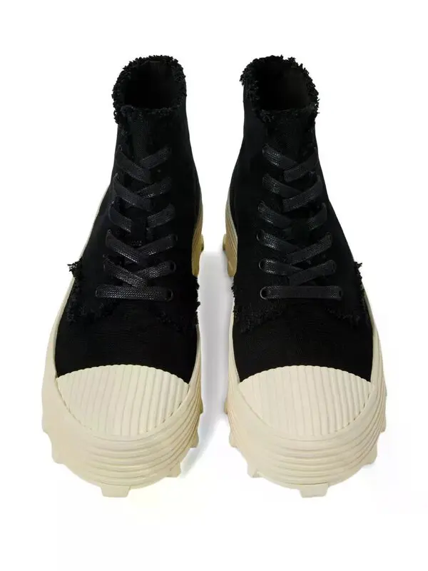 Camper Traktori Frayed Lace-up Boots