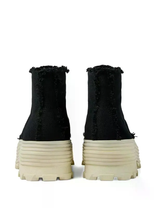Camper Traktori Frayed Lace-up Boots