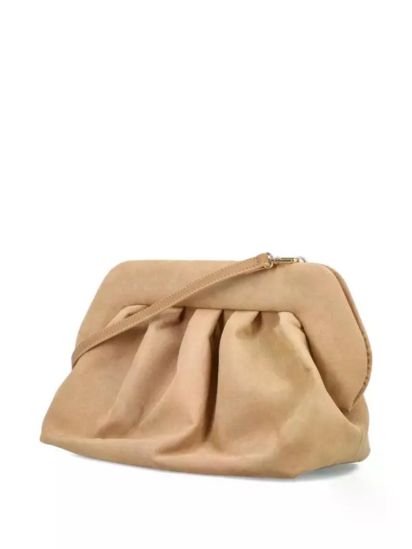 THEMOIRE Bios Pleated Frame Clutch Bag - Neutrals