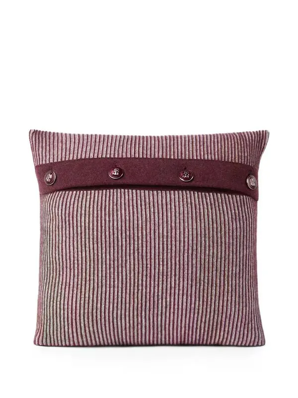 Brunello Cucinelli Vanisé Striped Buttoned Cushion - Red