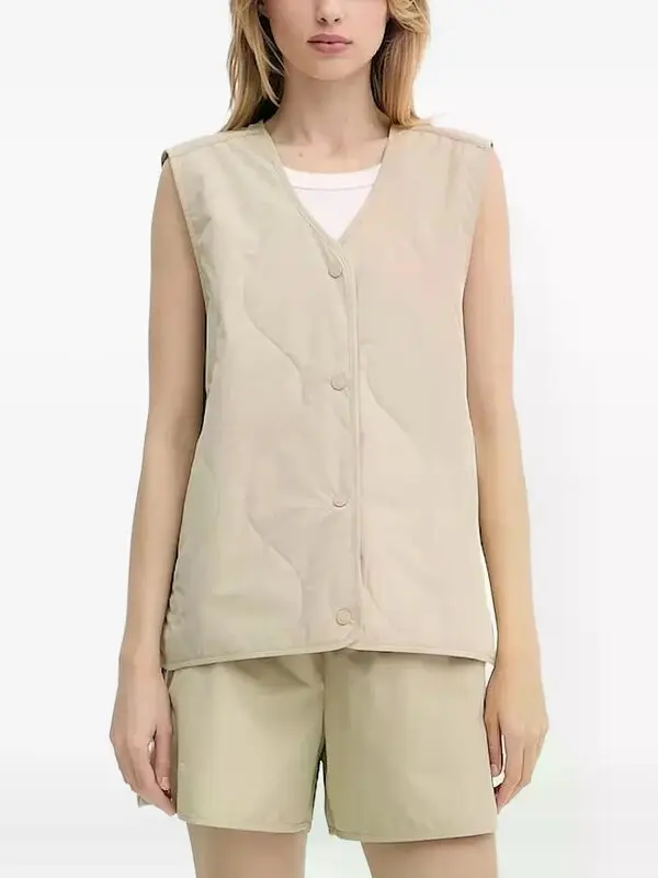 Samsøe Samsøe Quilted Button-fastening Gilet