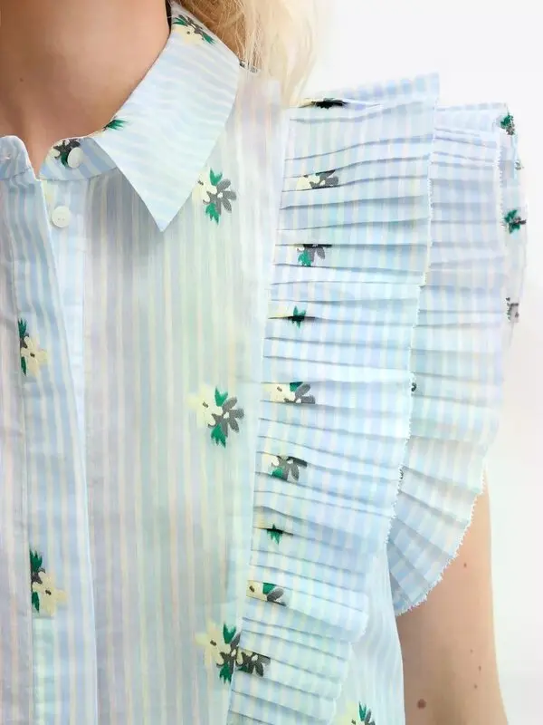 Munthe Must Pleated-ruffle Shirt