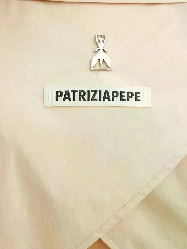 Patrizia Pepe Button-fastening Mini Dress - Neutrals