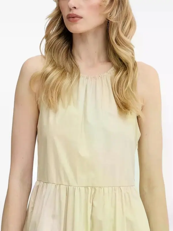 Armani Exchange Halter-neck Tiered Midi Dress - Neutrals