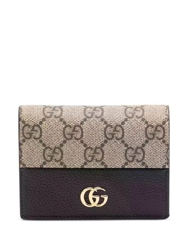 Gucci Gg Monogram Card Case - Black