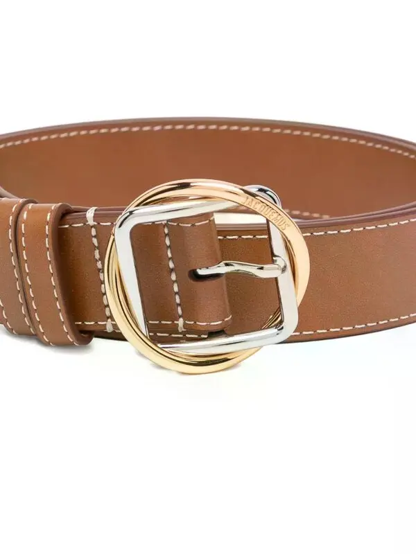 Jacquemus Leather Belt - Brown