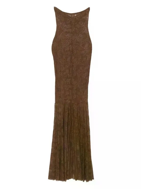 Norma Kamali Strapless Fishtail Maxi Dress