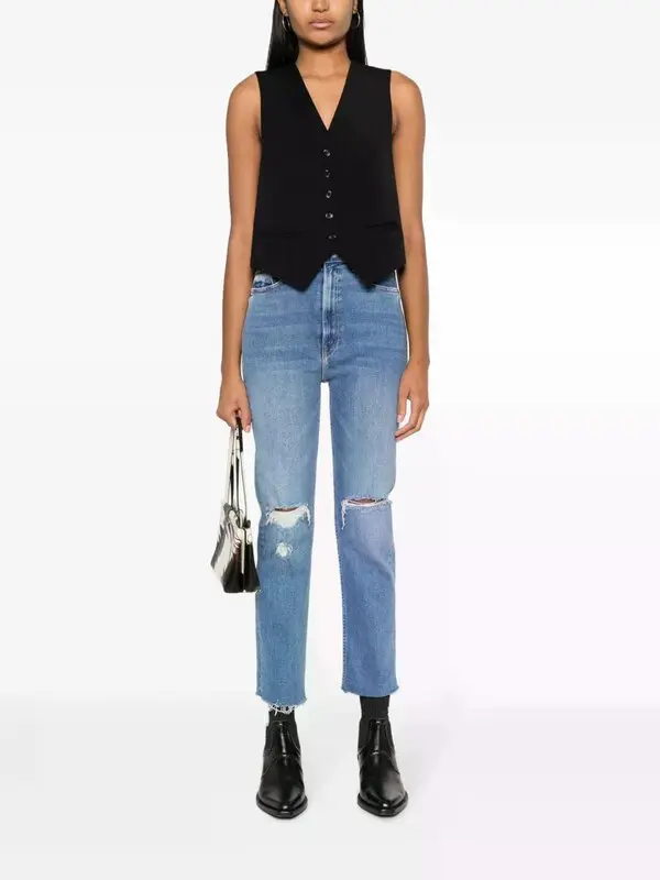 MOTHER Rider High-rise Straight-leg Jeans