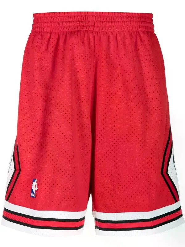 Mitchell & Ness Nba Chicago Bulls Track Shorts - Red
