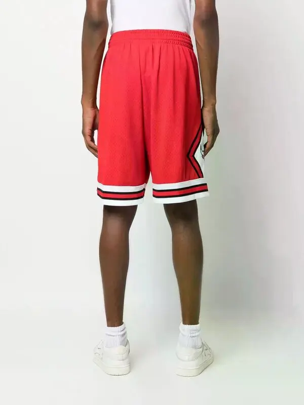 Mitchell & Ness Nba Chicago Bulls Track Shorts - Red