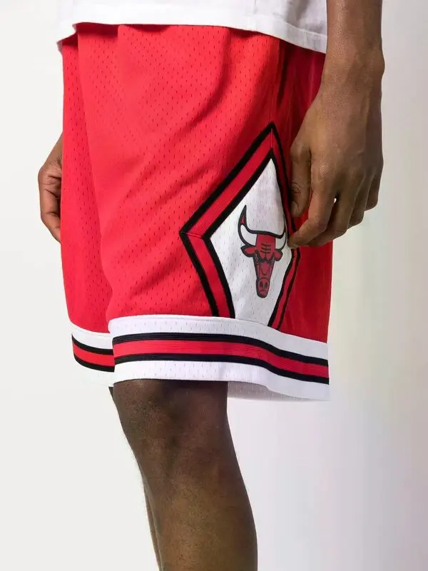 Mitchell & Ness Nba Chicago Bulls Track Shorts - Red