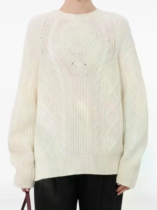 Loulou De Saison Silva Cable Knit Sweater