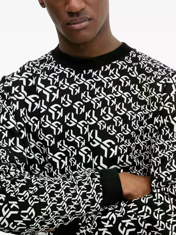 Karl Lagerfeld Logo-print Crew-neck Sweatshirt