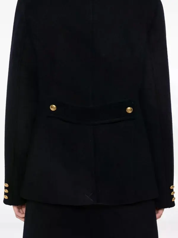 P.a.r.o.s.h Double-breasted Peacoat With Gold Button Detail