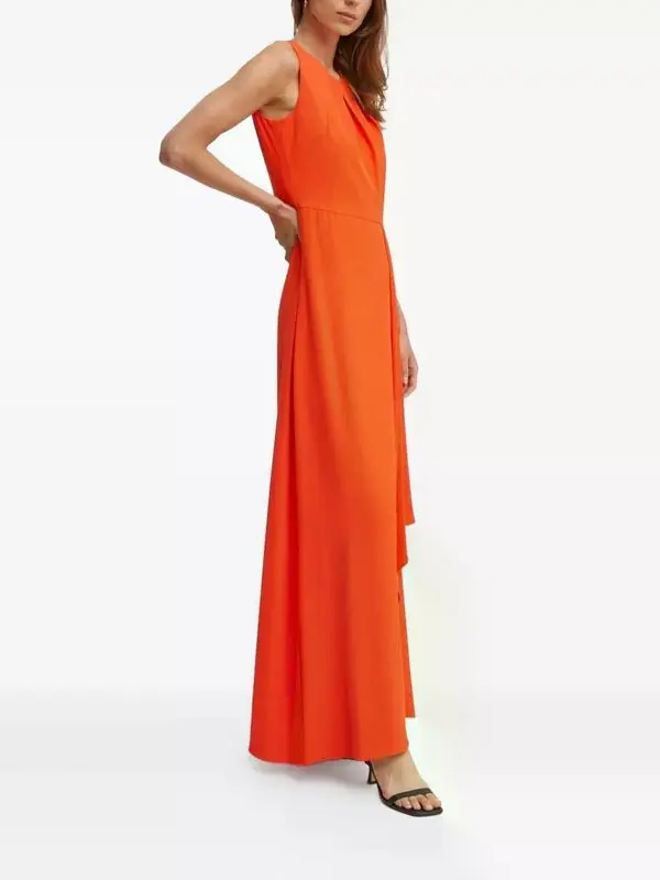 SANDRO FERRONE Pleated Draped Maxi Dress