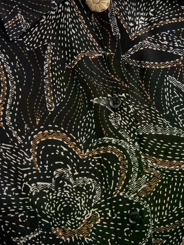 SESSUN Embroidered Print Shirt