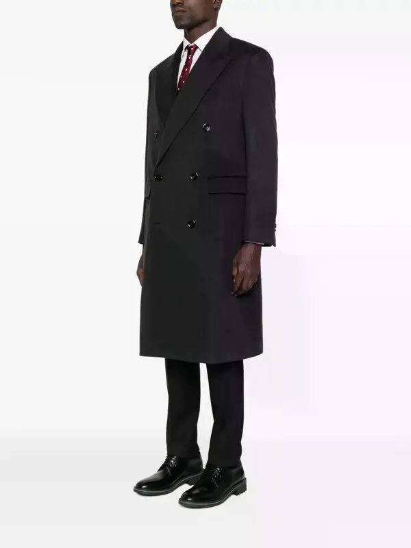 LARDINI Double-breasted Cashmere Coat