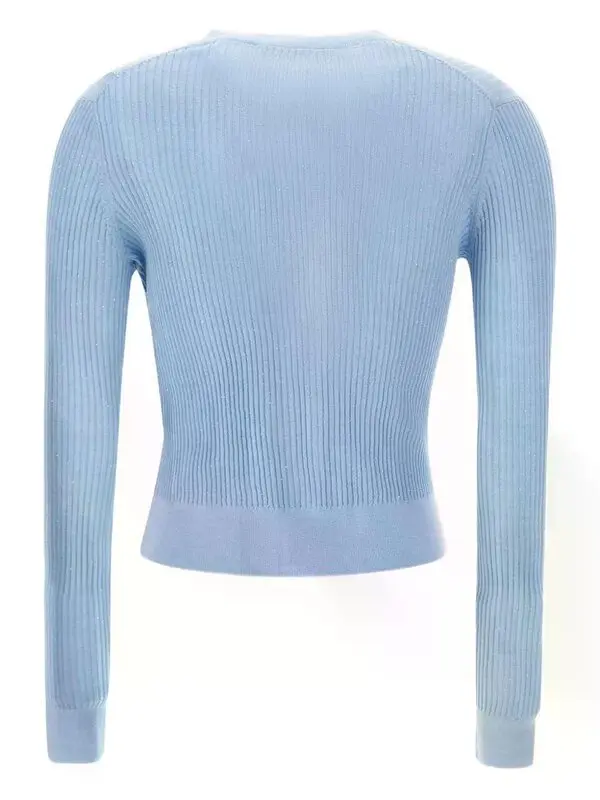 Max Mara Sequin-embellished Ribbed Cardigan