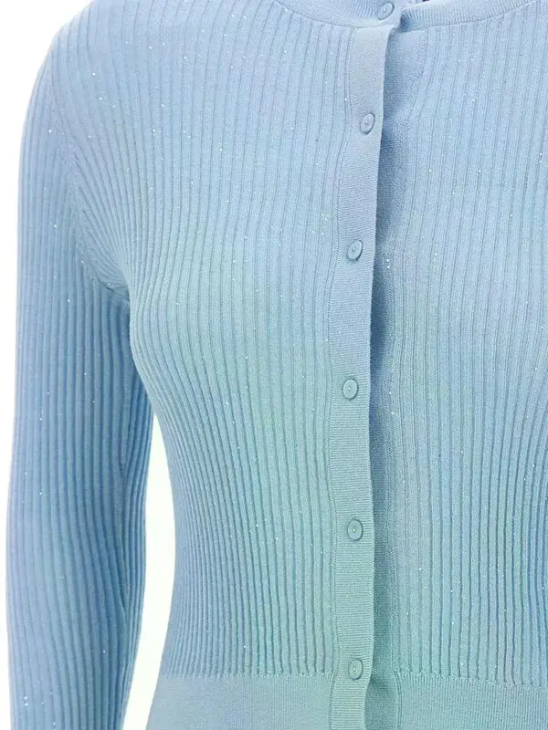 Max Mara Sequin-embellished Ribbed Cardigan