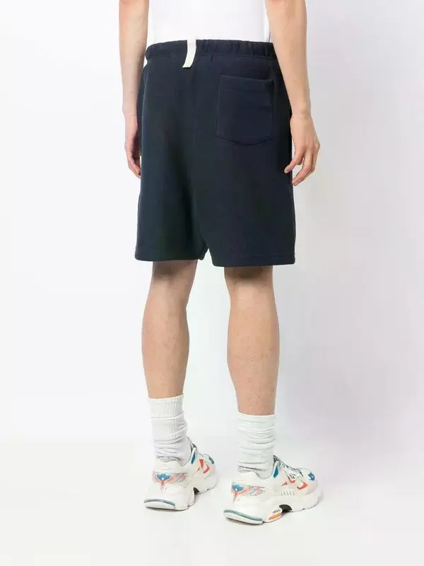 ADVISORY BOARD CRYSTALS Drawstring Track Shorts - Blue