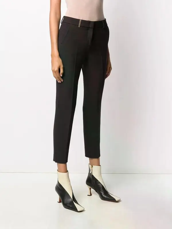 Peserico Cropped Slim-fit Trousers