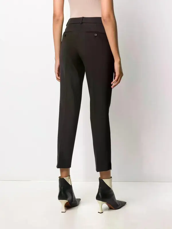 Peserico Cropped Slim-fit Trousers