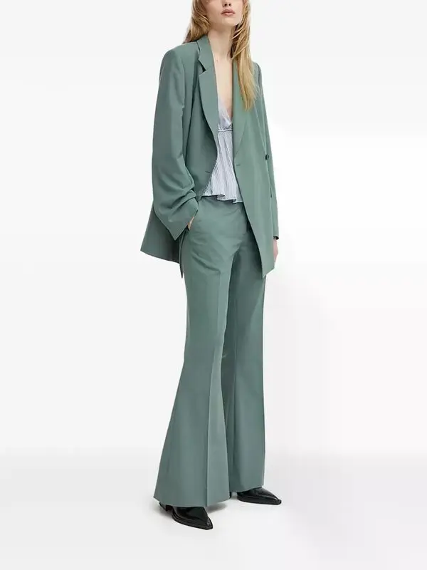 Tiger Of Sweden Veira Flared Trousers - Green