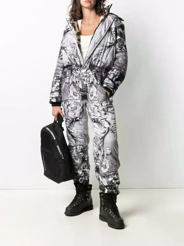 Philipp Plein Baroque Ski Jumpsuit - Grey
