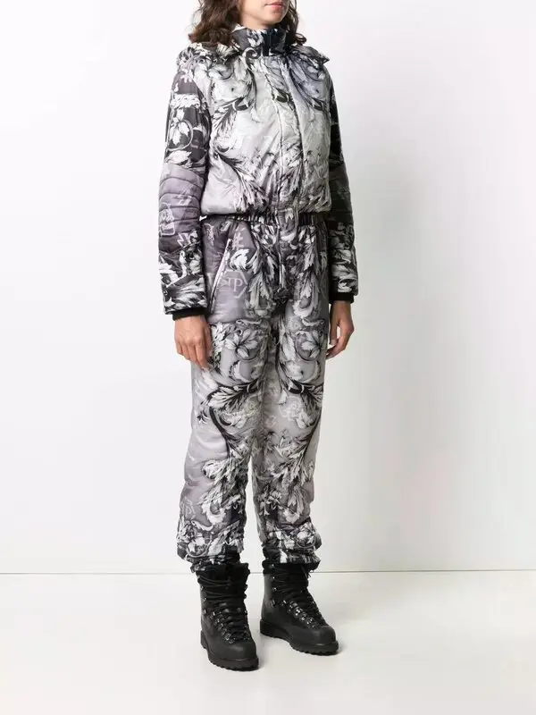 Philipp Plein Baroque Ski Jumpsuit - Grey